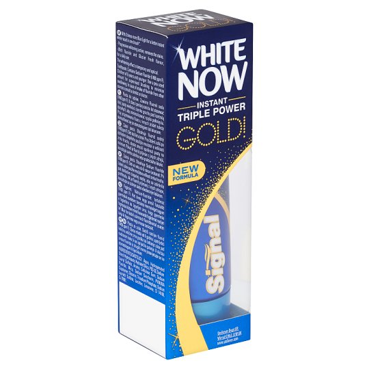 Signal White Now Gold Whitening Toothpaste 50ml - Tesco Groceries