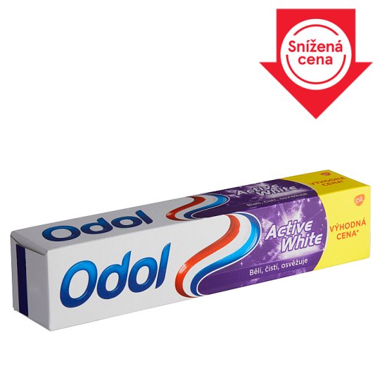 Odol Active White zubní pasta s fluoridem 125ml - Tesco Potraviny