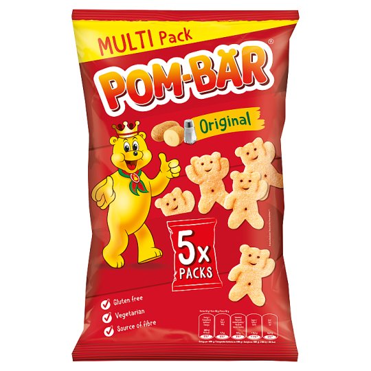 Pom-Bär Original smažený bramborový snack solený 5 x 18g (90g) - Tesco ...