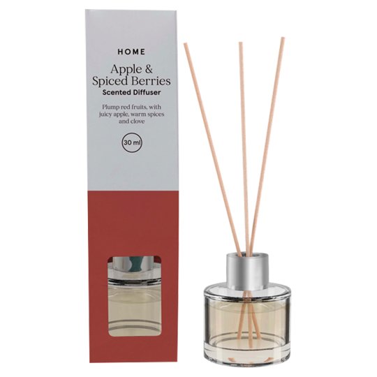 Tesco Scented Reed Diffuser Spiced Berries & Apple 30ml - Tesco Groceries