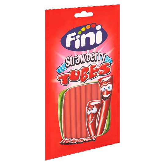 Fini Strawberry Tubes Fruit Flavour Candy 90g - Tesco Groceries