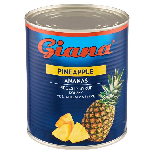 Giana Ananas kousky ve sladkém nálevu 850g - Tesco Potraviny