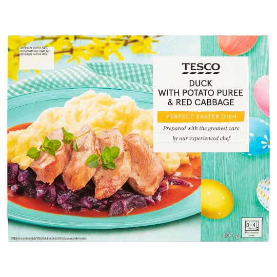 Tesco Duck with Potato Puree & Red Cabbage 400g - Tesco Groceries