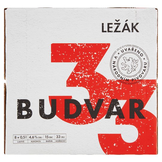 Budějovický Budvar Budvar 33 ležák 8 x 0,5l - Tesco Potraviny