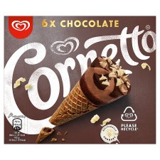 Cornetto Full Choco Chocolate Ice Cream in Cocoa-Coated Cocoa Wafer ...
