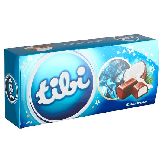 Tibi tejcsokoládé praliné szaloncukor kókuszkrémmel 360 g - Tesco ...