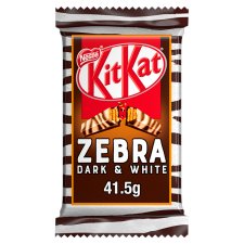 KitKat Zebra Crispy Wafer Fingers Covered in Dark Chocolate and White ...
