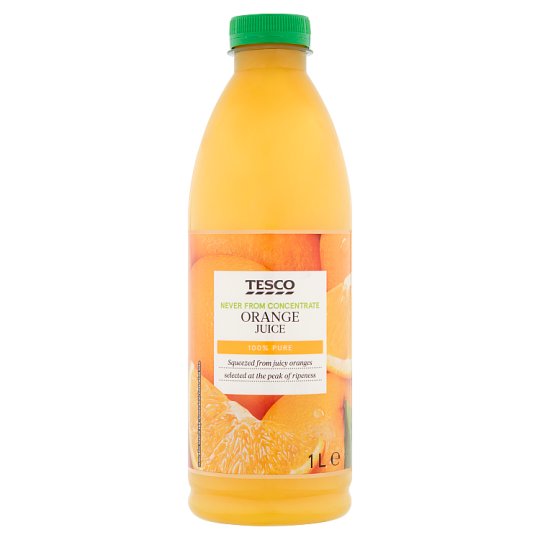 Tesco 100% Pure Orange Juice 1 l - Tesco Online, Tesco From Home, Tesco ...