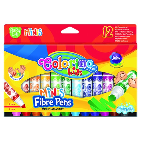 Colorino Kids Minis Fibre Pens 12 pcs - Tesco Online, Tesco From Home ...