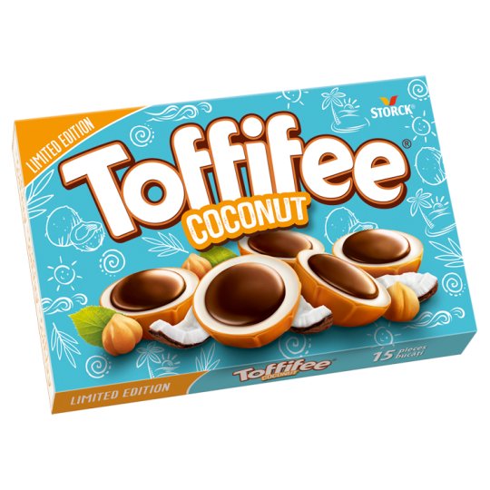 Toffifee Hazelnut in Caramel with Coconut Cream & Chocolate 125 g ...