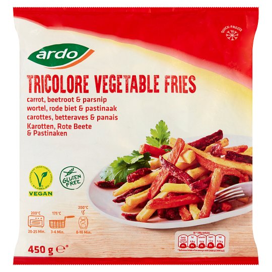 Ardo Gluten-Free Quick-Frozen 3 Types of Fried Vegetables 450 g - Tesco ...