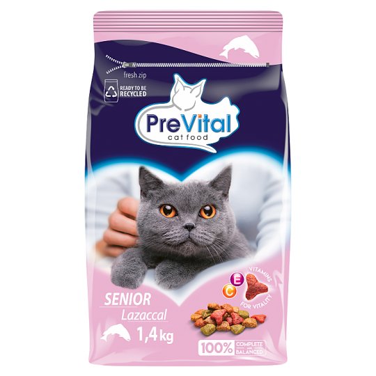 PreVital Complete Pet Food For Elderly Cats With Salmon 1 4 Kg Tesco 