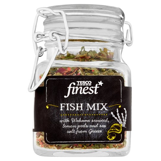 Tesco Finest Fish Mix with Wakame Seaweed, Lemon Peels and Sea Salt 40 ...