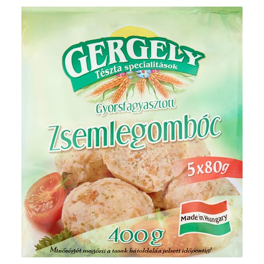 Gergely gyorsfagyasztott zsemlegombóc 5 db 400 g - Tesco Online, Tesco ...