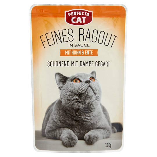 Perfecto Cat Alupack Complete Food for Adult Cats with Chicken and Duck ...