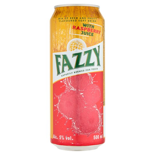 Fazzy Mix of Beer and Fruity Flavoured Soft Drink with Raspberry Juice ...