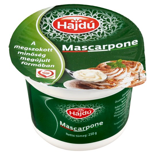Hajdú mascarpone 250 g - Tesco Online, Tesco Otthonról, Tesco Doboz ...
