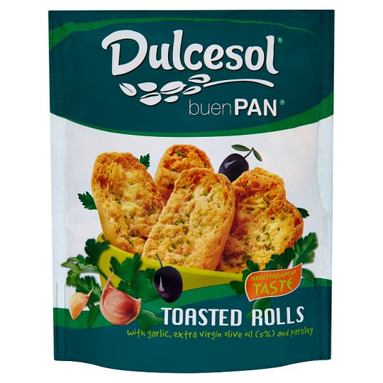 Dulcesol Buen Pan Toasted Rolls with Garlic, Olive Oil and Parsley 160 ...