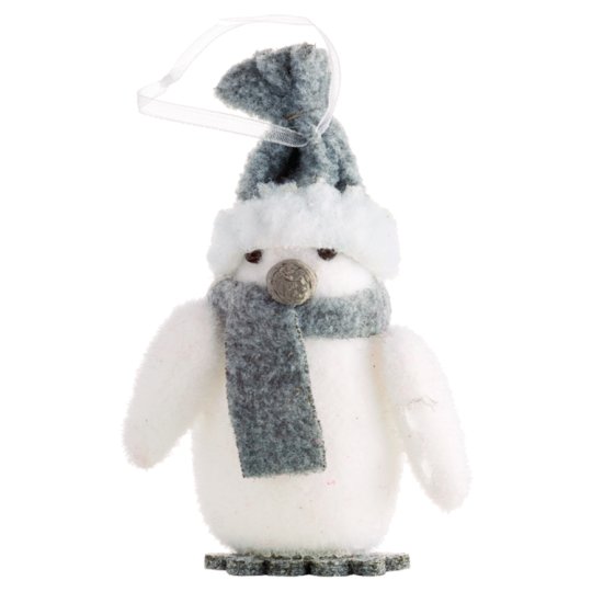 White Velvet Penguin Ornament - Tesco Online, Tesco From Home, Tesco ...
