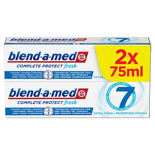 Blend-a-med Complete Protect 7 Extra Fresh Toothpaste, 2 x 75 ml ...