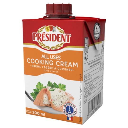 Président UHT Cooking Cream 18% 200 ml - Tesco Online, Tesco From Home ...