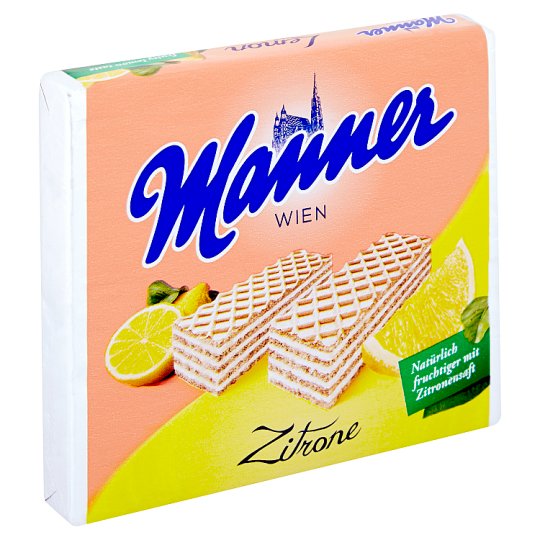 Manner Wafers Filled with Lemon Cream 75 g - Tesco Online, Tesco From ...