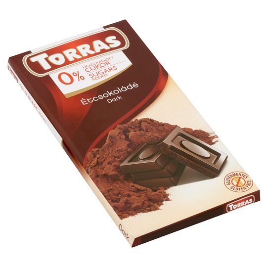 Torras étcsokoládé hozzáadott cukor nélkül, édesítőszerrel 75 g - Tesco ...