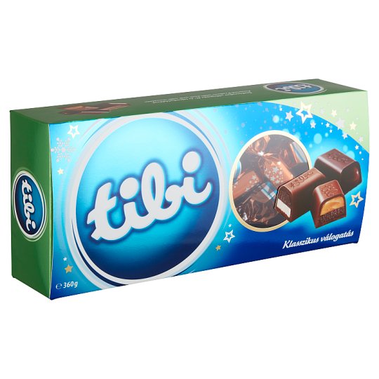 Tibi szaloncukor válogatás ét- és tejcsokoládéval 360 g - Tesco Online ...
