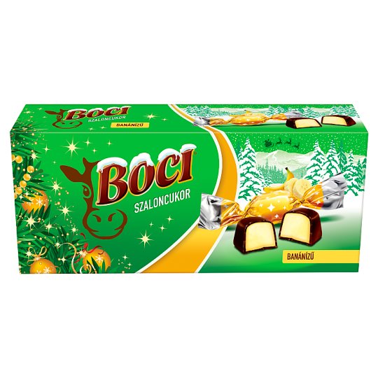 Boci Banana-Flavoured Fondant Christmas Candy with Dark Chocolate 372 g ...