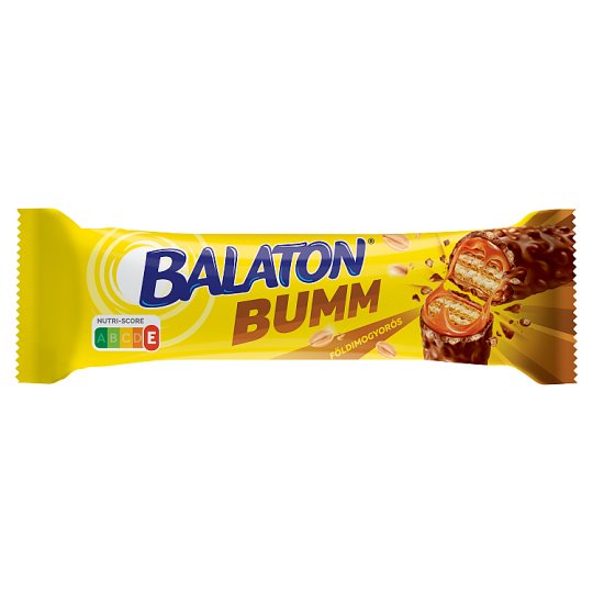 Balaton Bumm Milk Chocolate Coated Filled Wafer with Caramel and ...
