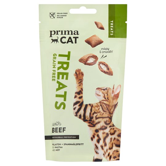 Prima Cat Treats Anti-Hairball ropogós csemege 40 g - Tesco Online ...