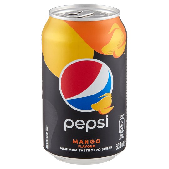 Pepsi Mango Flavour Cola with Zero Sugar 330 ml - Tesco Online, Tesco ...