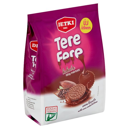 Detki Tere-fere Cocoa Biscuits with Cocoa Coated Bottoms 150 g - Tesco ...