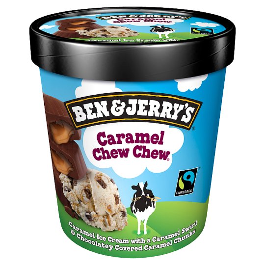 Ben & Jerry's Caramel Chew Chew Ice Cream 500 ml - Tesco Online, Tesco ...