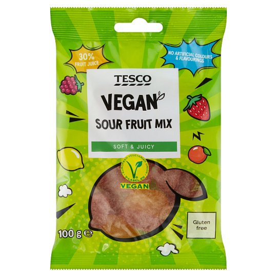 Tesco Vegan Sour Fruit Mix Without Gelatin 100 G Tesco Online Tesco Tesco Vegan Sour Fruit Mix Without Gelatin 100 G Tesco Online Tesco