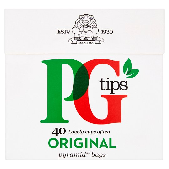 PG Tips Čierny čaj porciovaný 40 vrecúšok 116 g - Tesco Potraviny