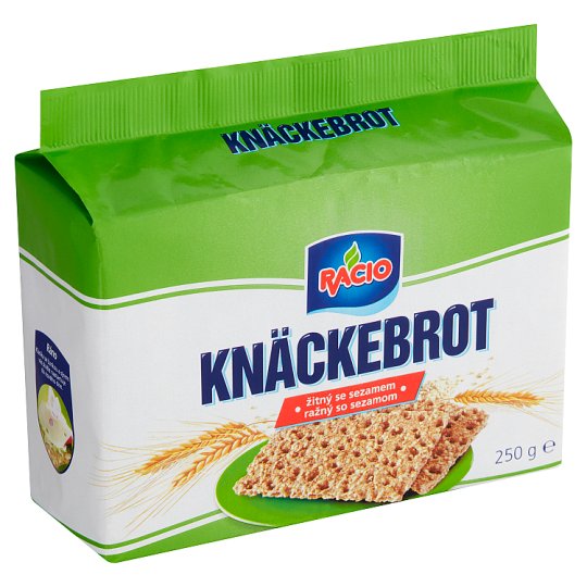 Racio Knäckebrot Wholemeal Rye with Sesame 250 g - Tesco Groceries