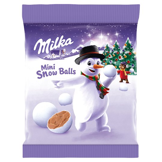 Milka Mini Snowballs, Milk Chocolate 100 g - Tesco Groceries