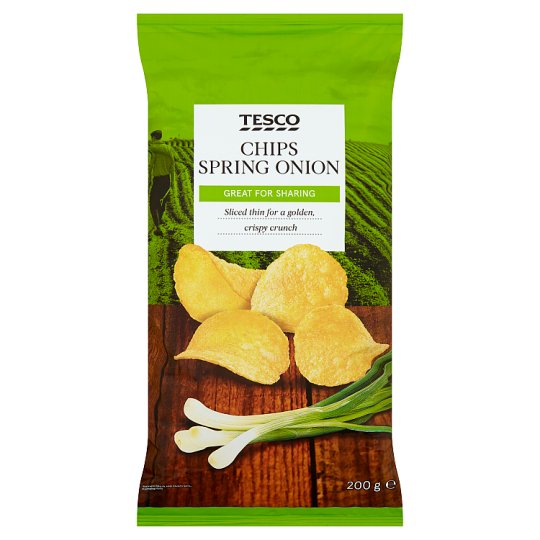 Tesco Chips Spring Onion 200 g - Tesco Groceries