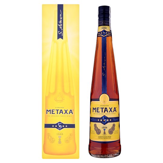 Metaxa 5* Gift Box liehovina 700 ml - Tesco Potraviny
