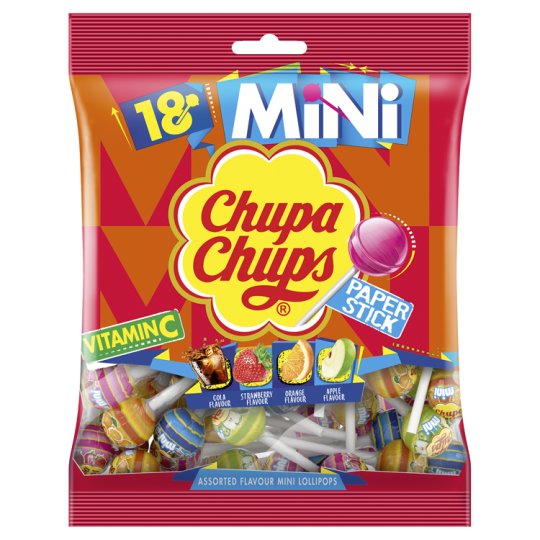 Chupa Chups Mini Mix of Drops with Vitamin C 18 pcs 108 g - Tesco Groceries