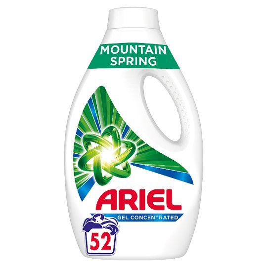 Ariel Washing Liquid, 52 Washes, Mountain Spring - Tesco Groceries