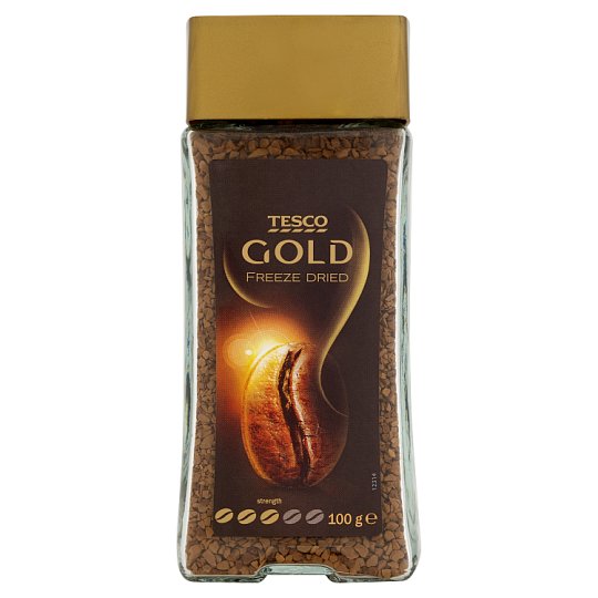 Tesco Gold rozpustná káva sušená mrazom 100 g - Tesco Potraviny