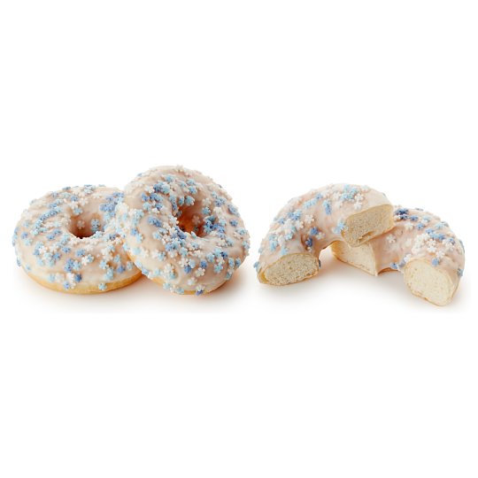 Tesco Donut White with Flakes 56 g - Tesco Groceries