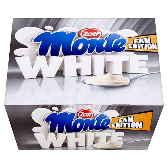 Zott Monte White Fan Edition 4 x 100 g - Tesco Potraviny