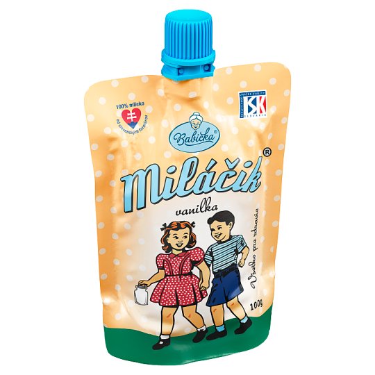Babička Miláčik Vanilka smotanový dezert 100 g - Tesco Potraviny