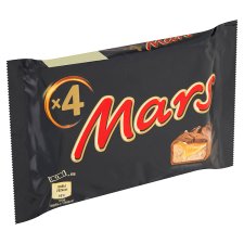 Mars 4pack Chocolate Bar Filled with Nougat and Caramel in Family Pack ...