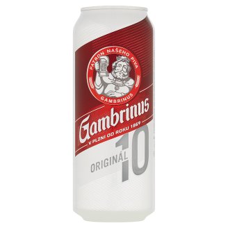 Gambrinus Originál 10% pivo výčapné svetlé 500 ml - Tesco Potraviny