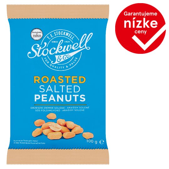 Stockwell & Co. Roasted Salted Peanuts 100 g - Tesco Groceries