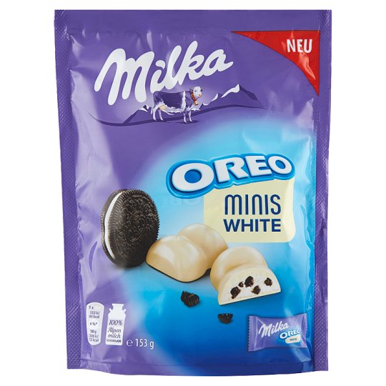 Milka Oreo Minis White Bars in White Chocolate 10 pcs, 153 g - Tesco ...